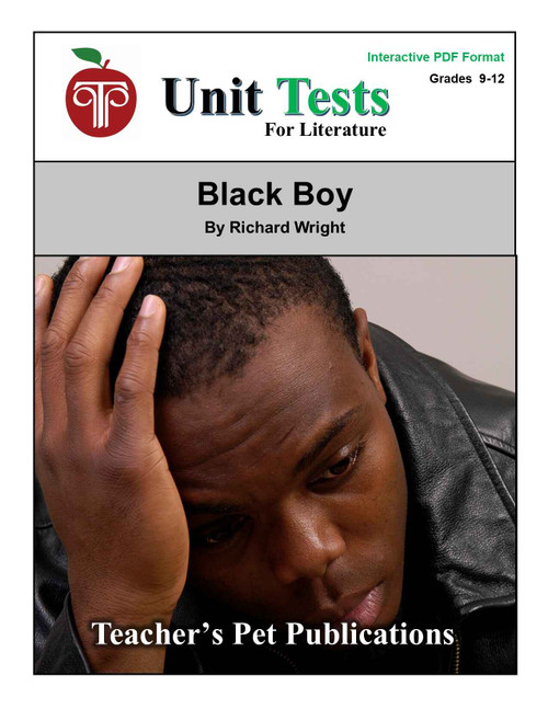 Black Boy Unit Test Interactive PDF Google Classroom