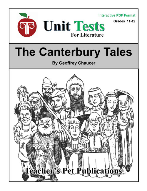 The Canterbury Tales Unit Test Interactive PDF Google Classroom