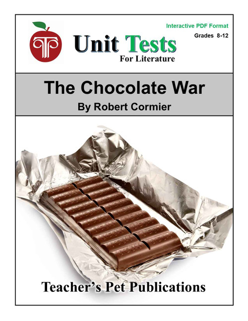 The Chocolate War Unit Test Interactive PDF Google Classroom