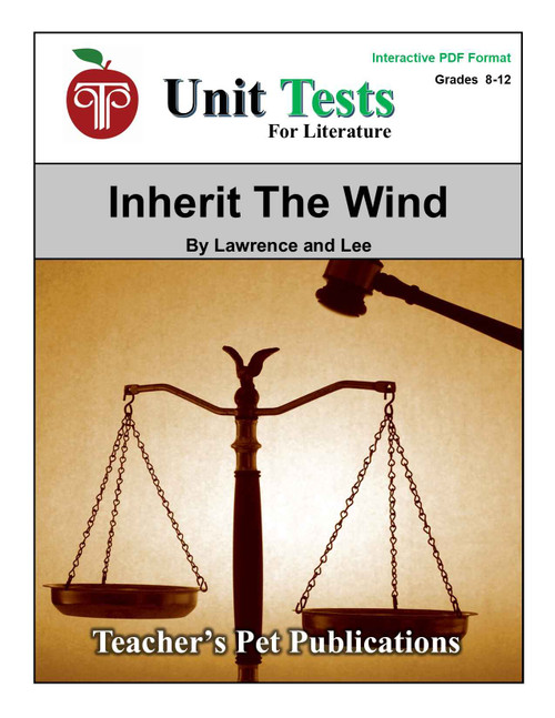 Inherit The Wind Unit Test Interactive PDF Google Classroom