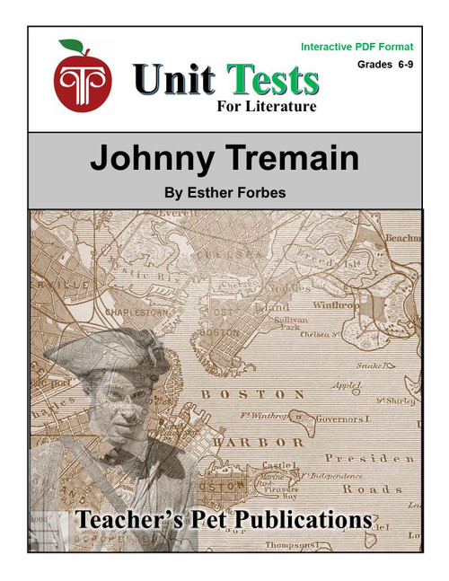 Johnny Tremain Unit Test Interactive PDF Google Classroom