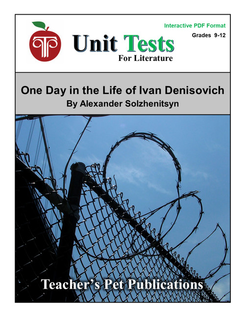 One Day In The Life Of Ivan Denisovich Unit Test Interactive PDF Google ...
