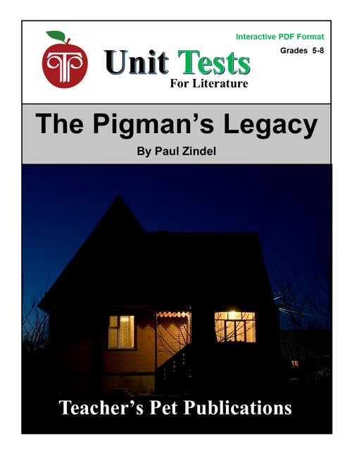 The Pigman's Legacy Unit Test Interactive PDF Google Classroom