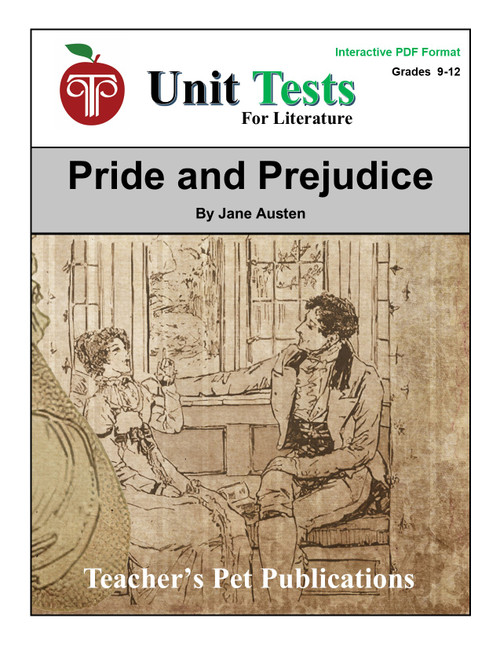 Pride And Prejudice Unit Test Interactive PDF Google Classroom