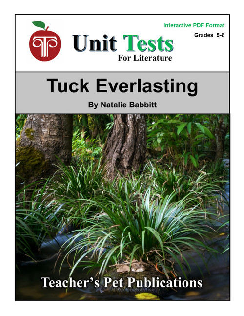 Tuck Everlasting Unit Test Interactive PDF Google Classroom