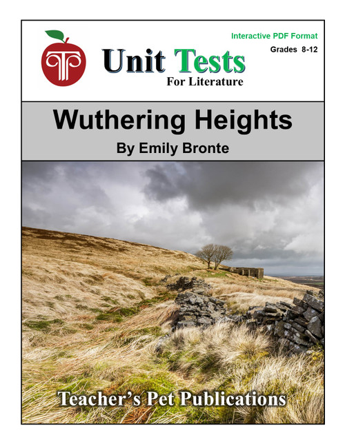 Wuthering Heights Unit Test Interactive PDF Google Classroom