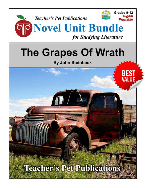 The Grapes of Wrath LitPlan Novel Study Unit Bundle