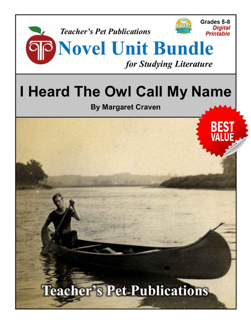 I Heard the Owl Call My Name LitPlan Novel Study Unit Bundle