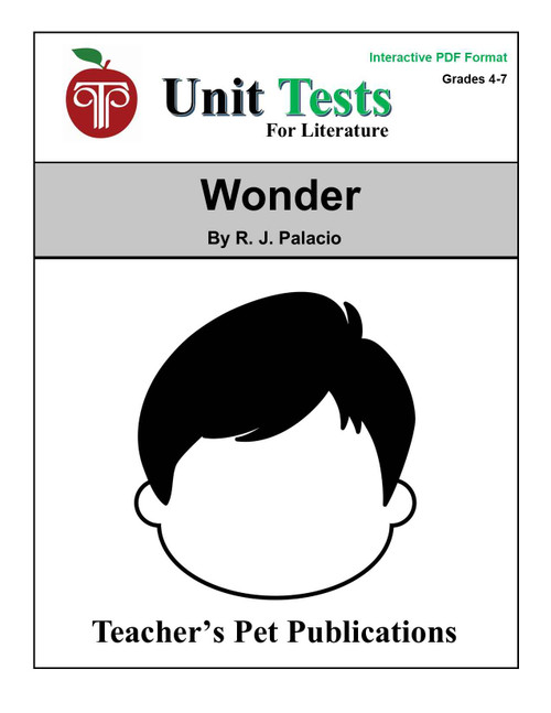 Wonder Unit Test Interactive PDF Google Classroom