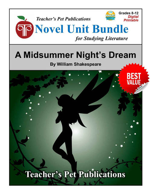 A Midsummer Night's Dream LitPlan Novel Study Unit Bundle