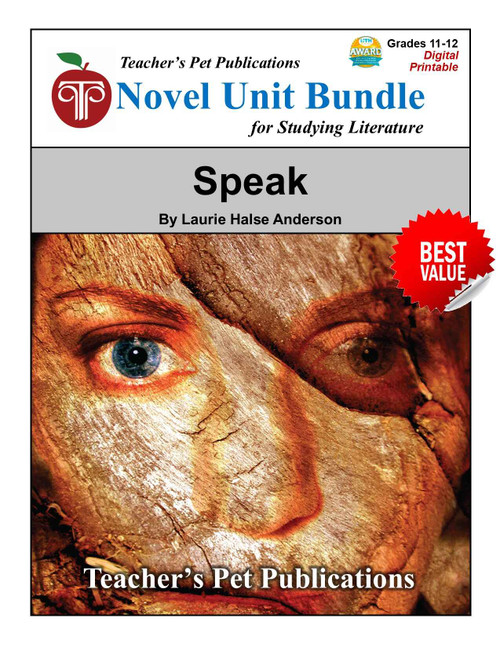 Speak LitPlan Novel Study Unit Bundle