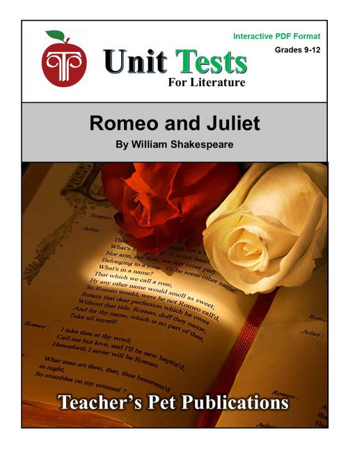 Romeo and Juliet Interactive PDF Unit Test