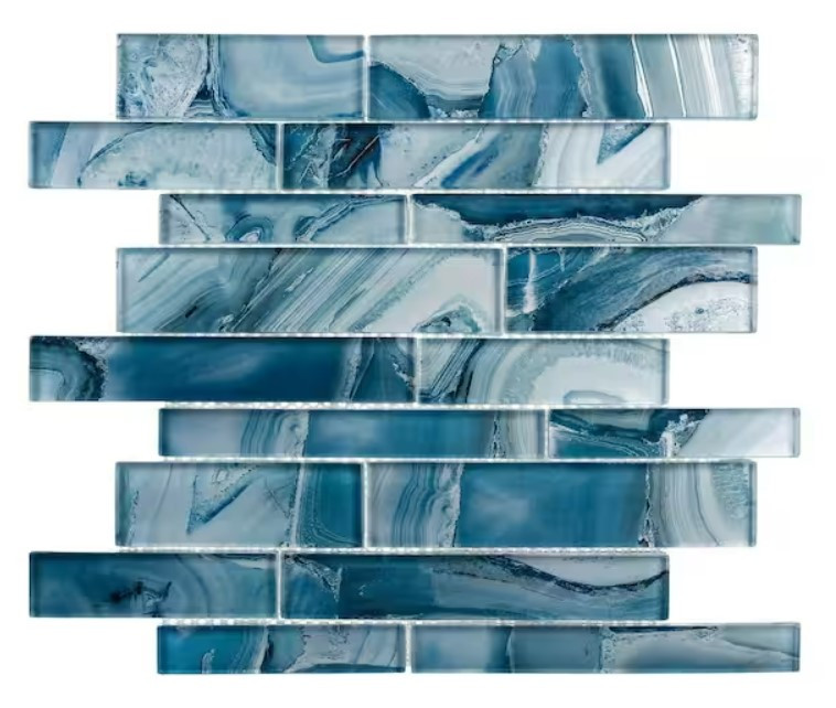 Magical Forest Periwinkle Dust Glass Tiles MGF-625