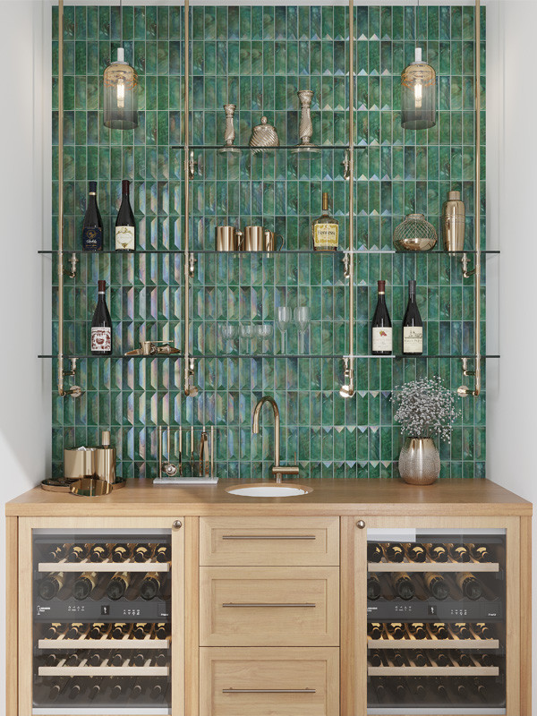 MIR Mosaics Allure Grey Rectangular Glass Mosaic Tile