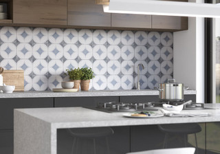 Retro Nueve Love Burst 9217 Encaustic look porcelain