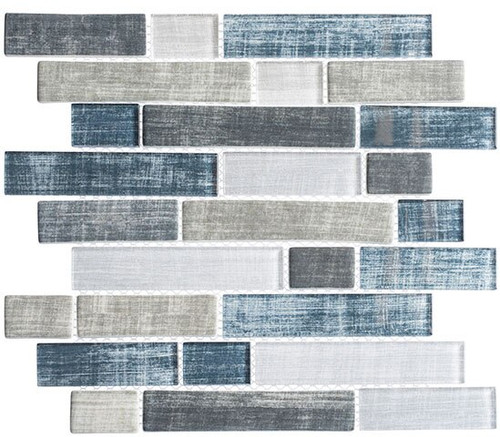Textile Series Blue Denim TXT-6411 Glass Mosaic Tile