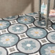Dhar Bloom Green 9x9 Porcelain Tile | Spanish Wall & Floor Tile