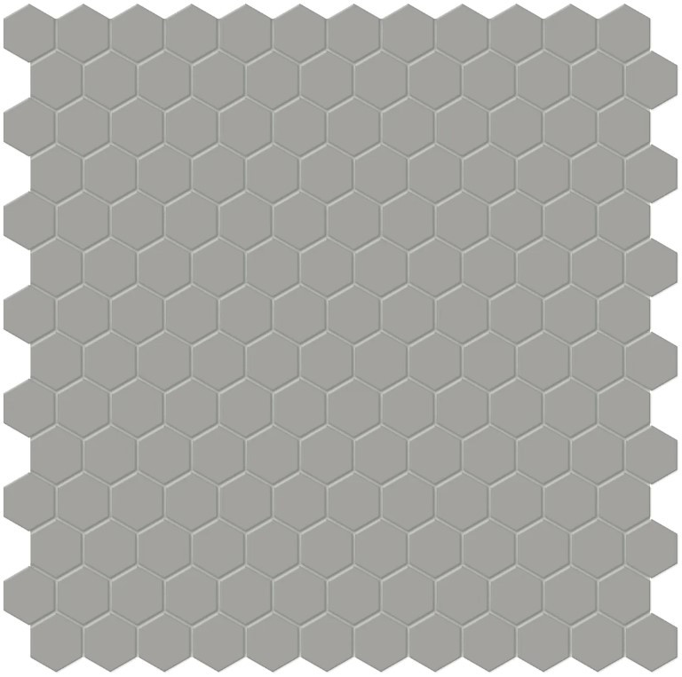 Anatolia 1" Hexagon Mosaic 4501-0448-0 Matte Cement Chic