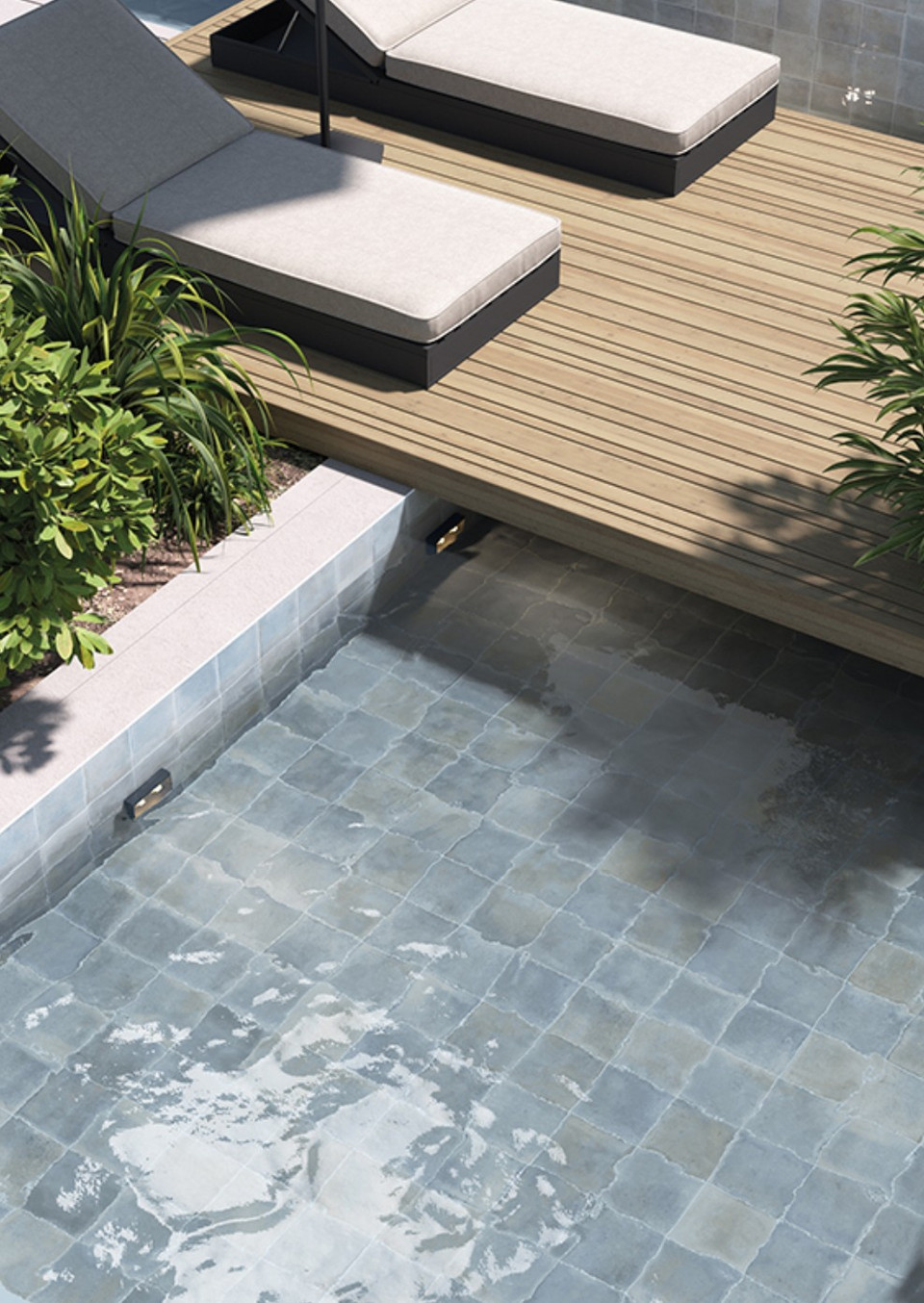 Splash Series Sea Matte 6x6 Porcelain Tile | BELK Tile