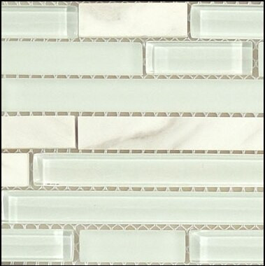 Random Brick Series SES02 Frosted Dusk Glass and Stone