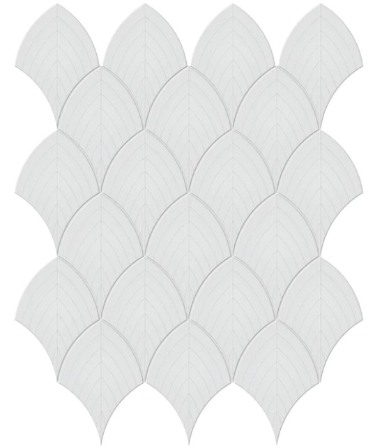 Anatolia Soho Tile Scallop 4501-0514-0 GLOSSY Gallery Grey