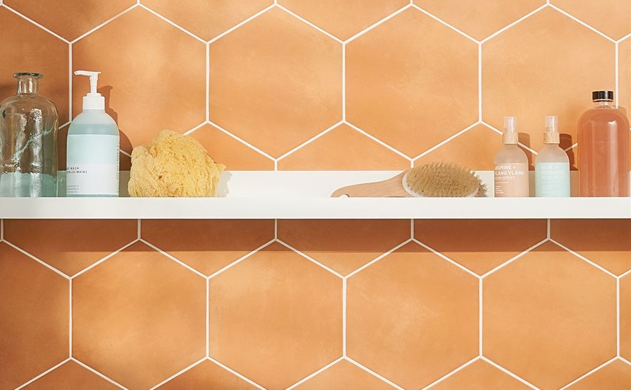 Stunning Orange Color Tiles for Your Home Design