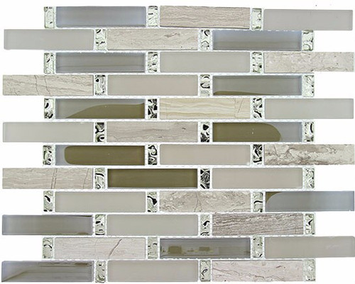 Interlace Series INT-252 Milestone Glass Mosaic Tile | Shop Now