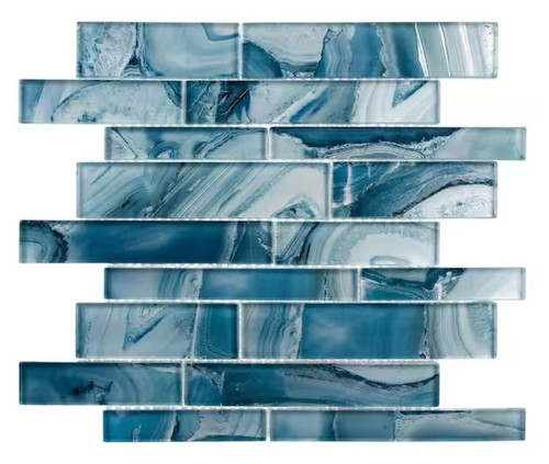 Magical Forest Periwinkle Dust Glass Tiles MGF-625