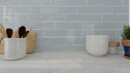 Quelline 2 x 10 Ceramic Subway Tile QEL-1317 Azurous Flow