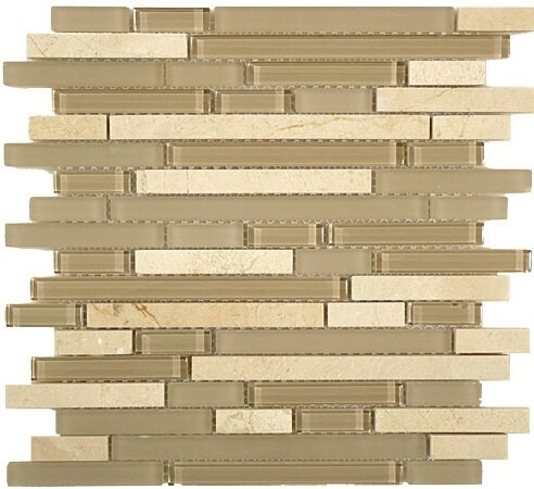 Random Brick Series SES05 Driftwood Glass and Stone