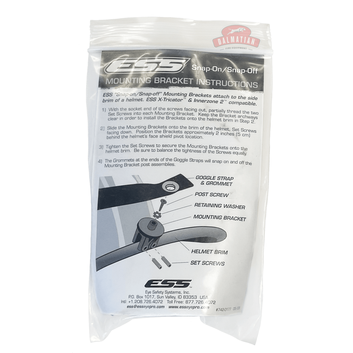 ESS Snap-On/Snap-Off Mounting Brackets - dalmatianfire.com