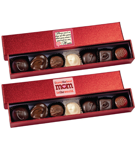 Mother's Day Chocolate Candy Red Sparkle Box