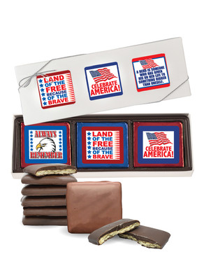 Celebrate America 6pc Chocolate Graham Box