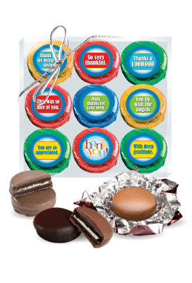Thank You 9pc Chocolate Oreo Box