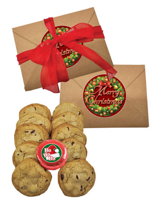Christmas 1lb Chocolate Chip Cookie Box