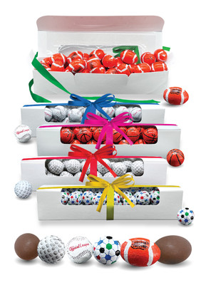 Sports Solid Chocolate Candy Box