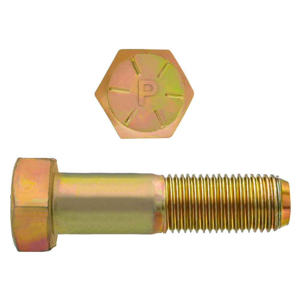 Paulin 1/2"-20 x 2-1/2" Hex Head Cap Bolts Grade 8 UNF Zinc-