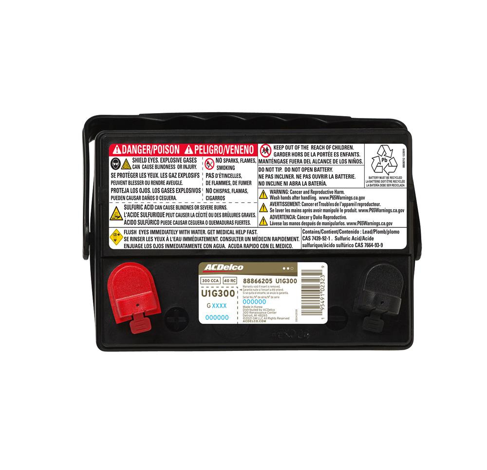 ACDelco Battery, BCI Group U1, 12 Month Warranty Lawn & Gard