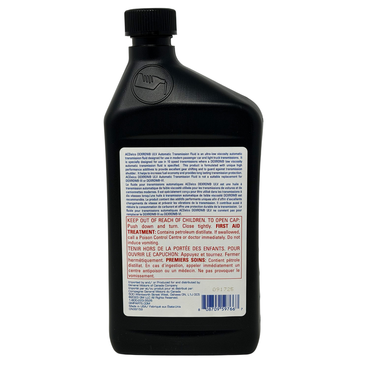 ACDelco Dexron ULV Automatic Transmission Fluid - 946 mL