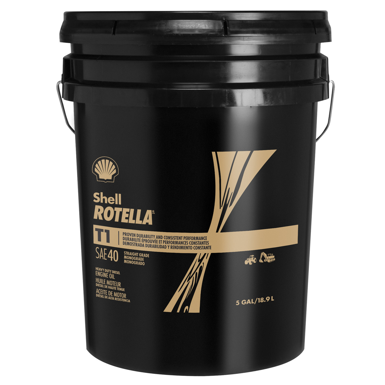 Shell Oil Rotella T1 40W Straight Grade HD Diesel Convention
