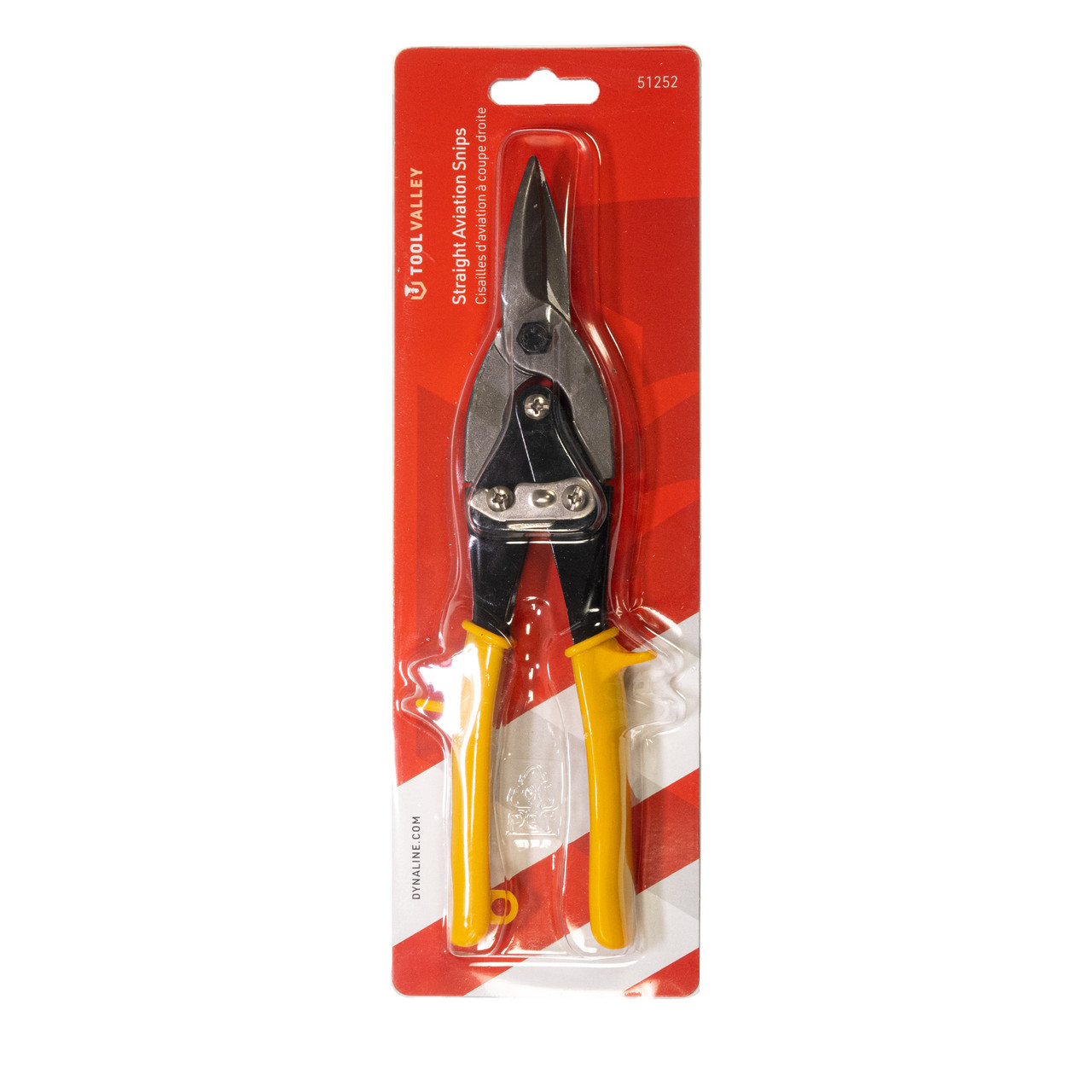 Tool Valley Straight Aviation Snips - Red Table