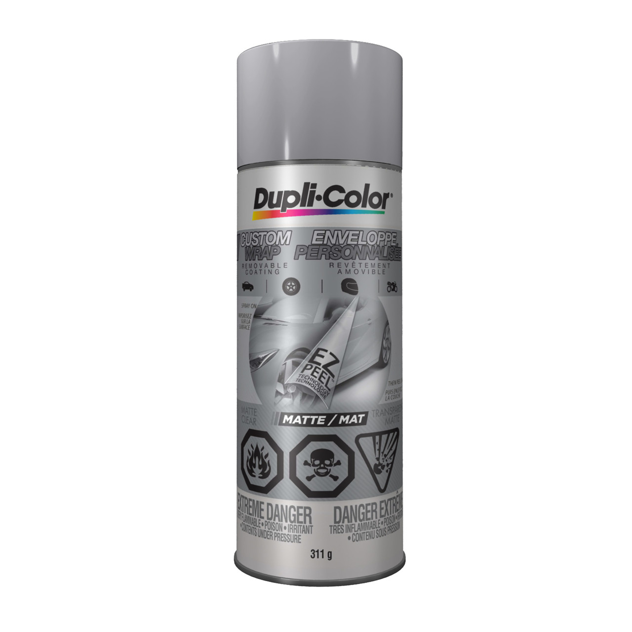 Duplicolor Custom Wrap Removable Coating, Matte, Clear - 396