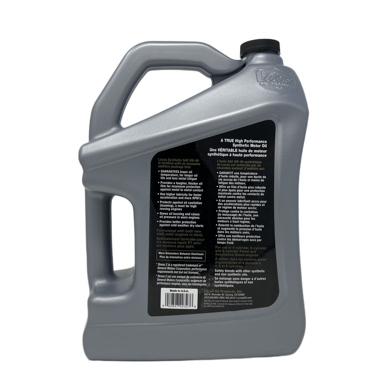 Lucas Oil Products European Formula SAE 0W40 Synthetic Engin