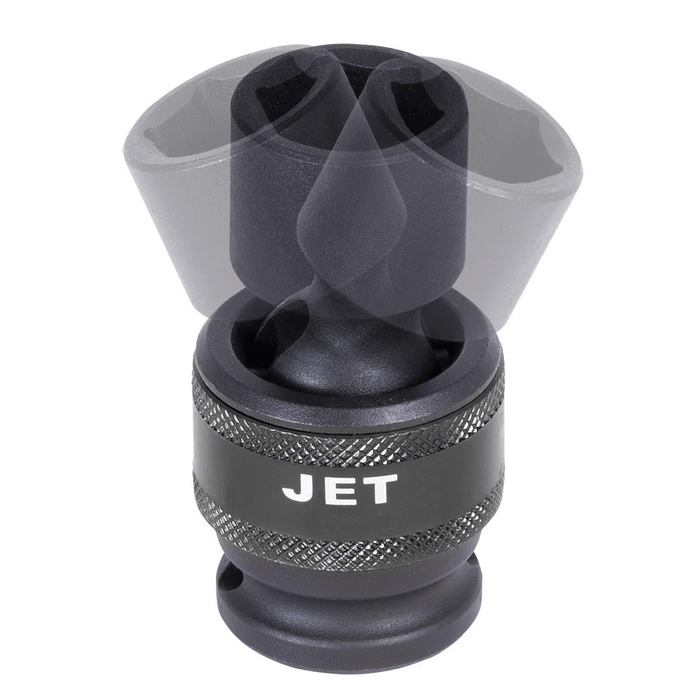 JET 3/8" DR X 1/2" Universal Joint Impact Socket - 6 Pt.