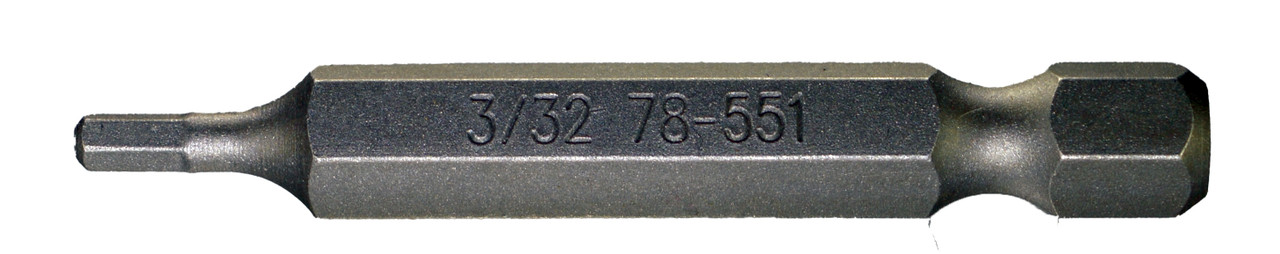 BOSS S2 Hex/Allen Security Driver Bit - 3/32" x 2"