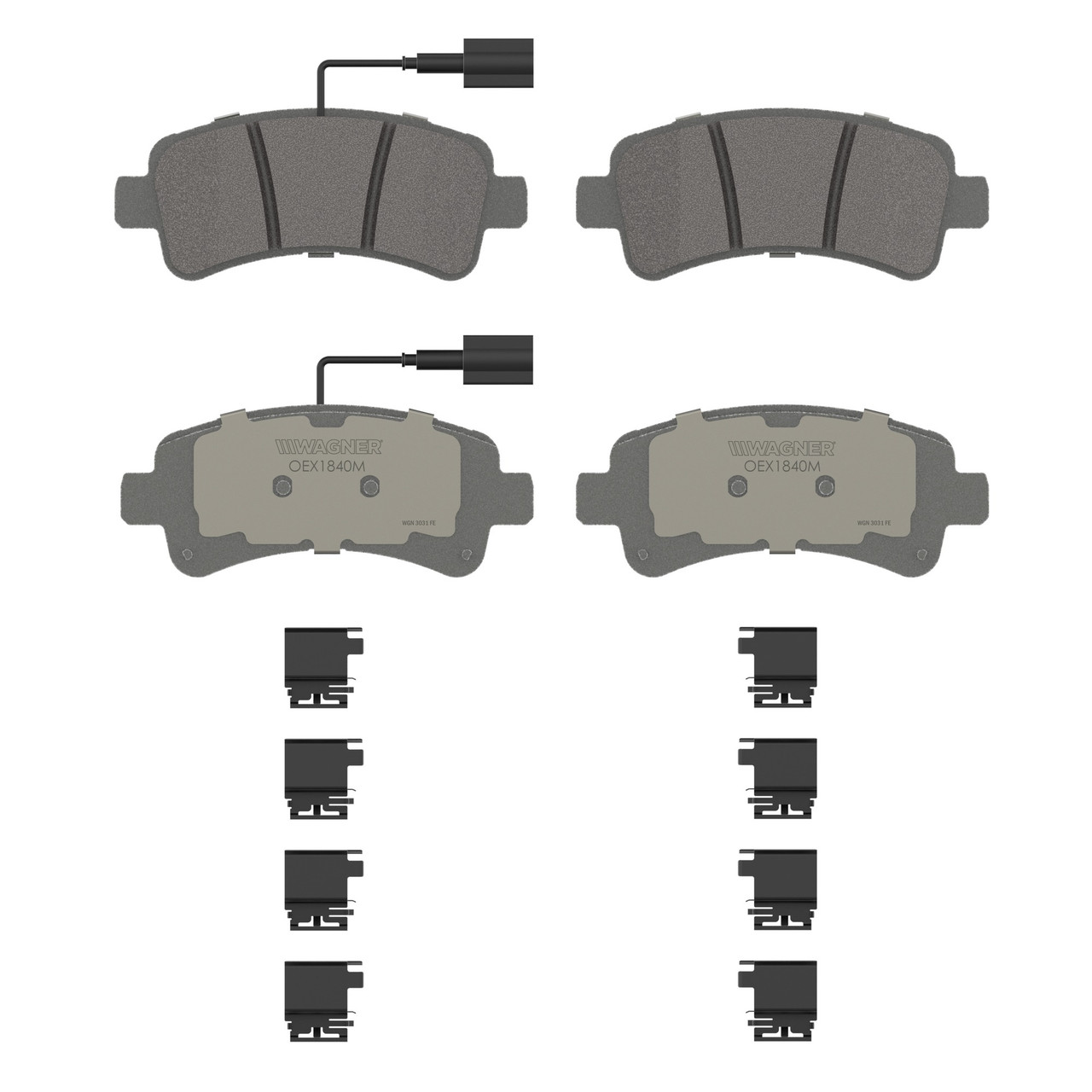 Wagner Brake OEX Rear Disc Brake Pad Set Premium Semi - Met