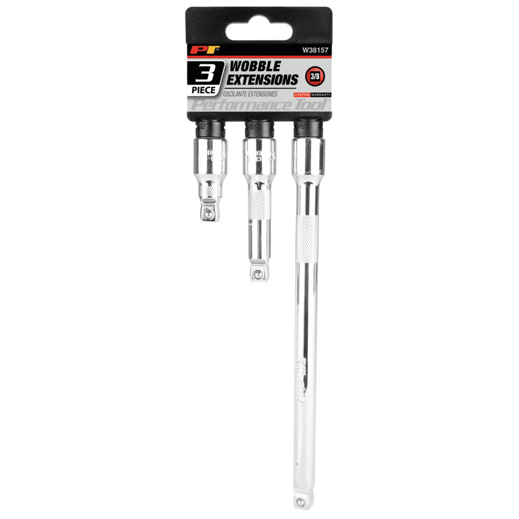 Performance Tool 3 pc. 3/8" Dr. Wobble Extension Set