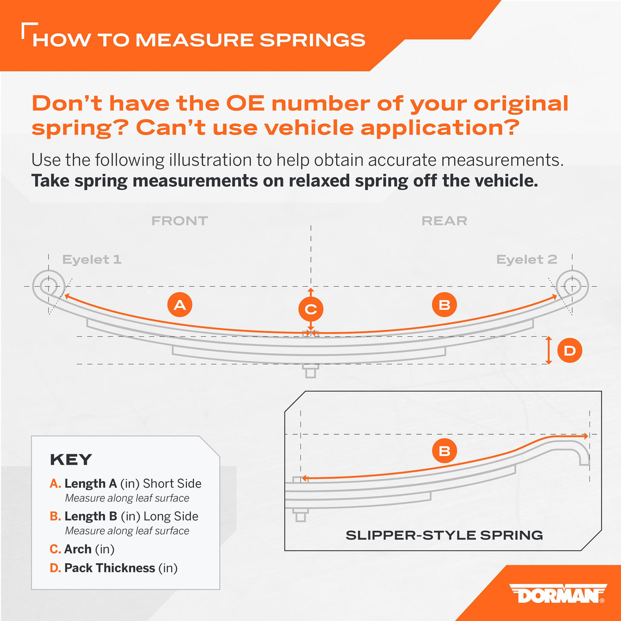 Dorman - OE Solutions Leaf Spring