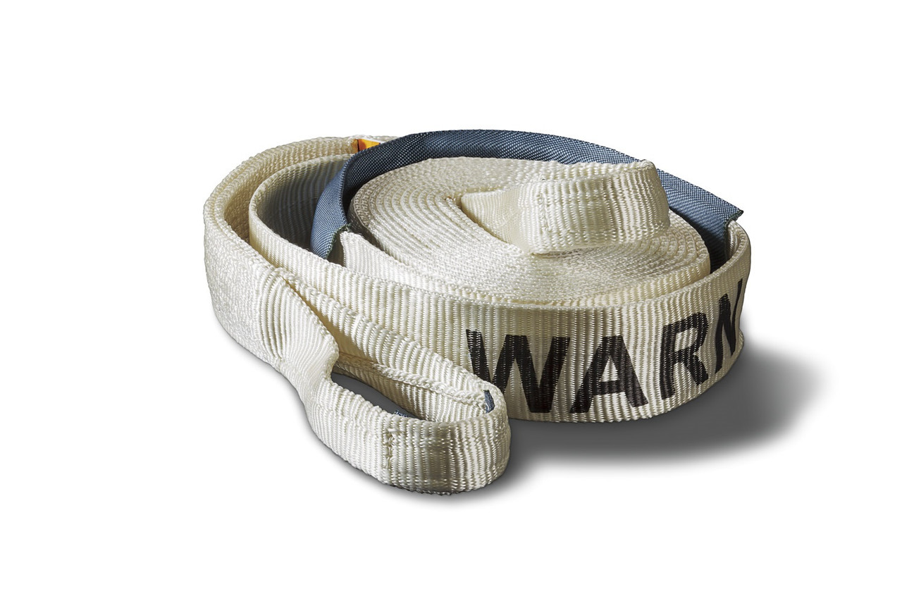 WARN Industries Premium Recovery Strap, 3" X 30' - 21,600 lb