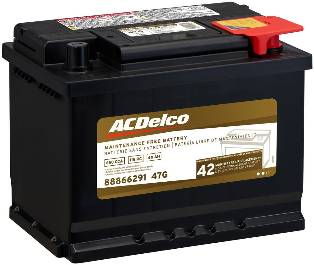 ACDelco Battery, BCI Group 47, 42 Month Warranty, CCA 650